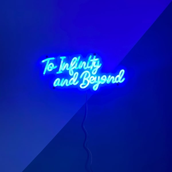 To Infinity and Beyond Neon Sign Custom Neon Sign Bedroom Led Light ...