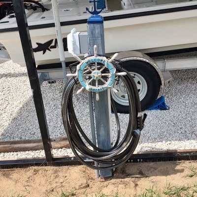 6x6 Nautical Rope Ring Fence Post Cap or Light String Holder - Etsy