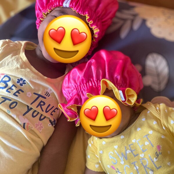 Personalized Satin Reversible Bonnet || Mommy and Me Bonnet || Bonnet ...