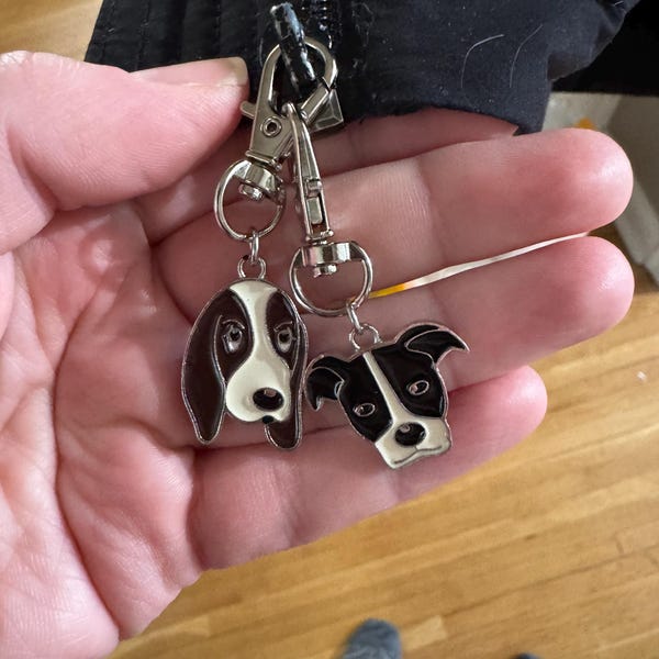 Dog Breeds Keychain Zipper Pull Stitch Marker Charm 49 Different Dog ...
