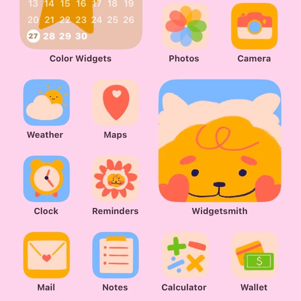 Cute Animals App Icon Set (ios 18 & Android) - Etsy
