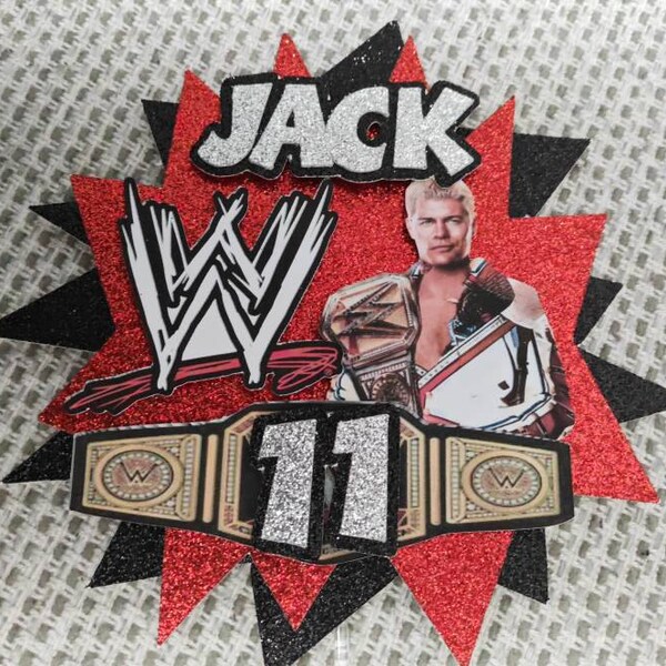 WWE the Undertaker Personalised Cake Topper! Custom * Birthday ...