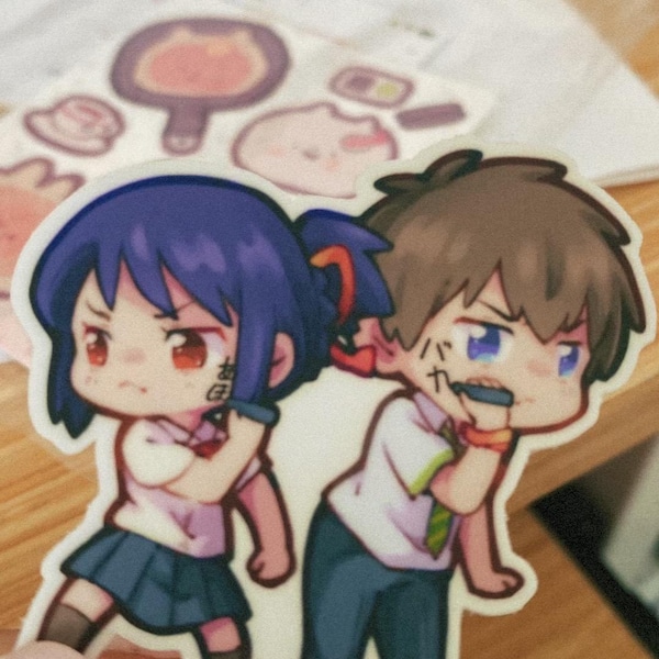 The Dangers of My Heart || Cute Chibi Anime Couple Stickers of Kyotaro ...