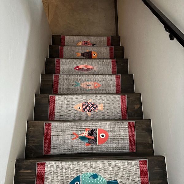 Non-slip Fish Stairs Rug Steps Mat Non Skid Carpet - Etsy