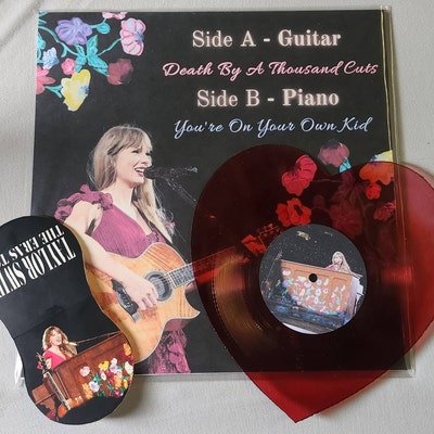 Custom Made Heart Shaped Record 7/12 33/45 Rpm Your Music on A Record ...