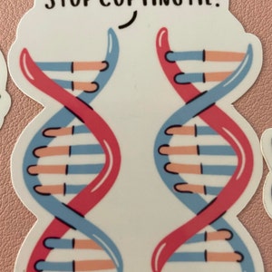 Genetics Pun Stickers Science Biology Genetics Pre-med - Etsy