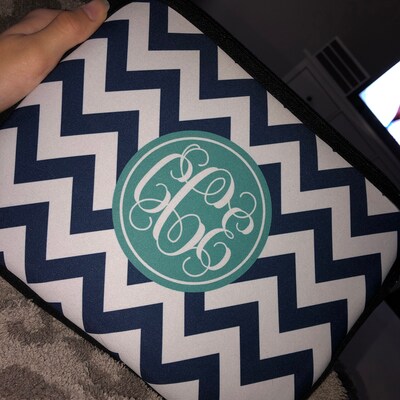 Monogram Tablet Device or Laptop Sleeve 4 Sizes Available - Etsy