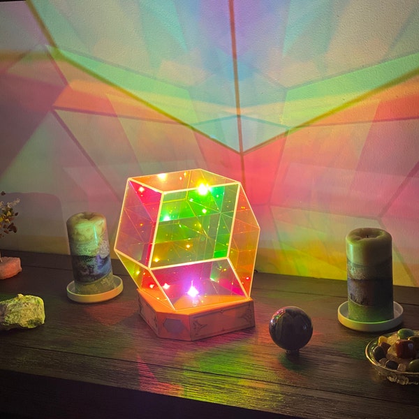 Night Light for Home Decor: Starfield Rhombic Dodecahedron Infinity ...