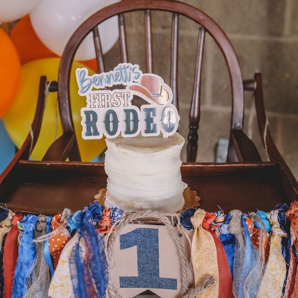 Personalized Cowgirl Cake Topper | First Birthday Cake Topper | Rodeo ...