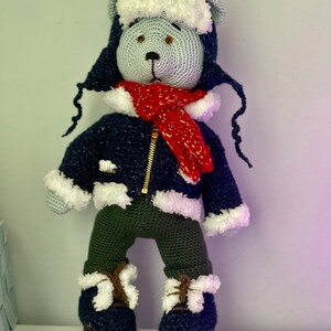 Crochet Pattern of Christmas Dwarf Rabbit Outfits With Little - Etsy