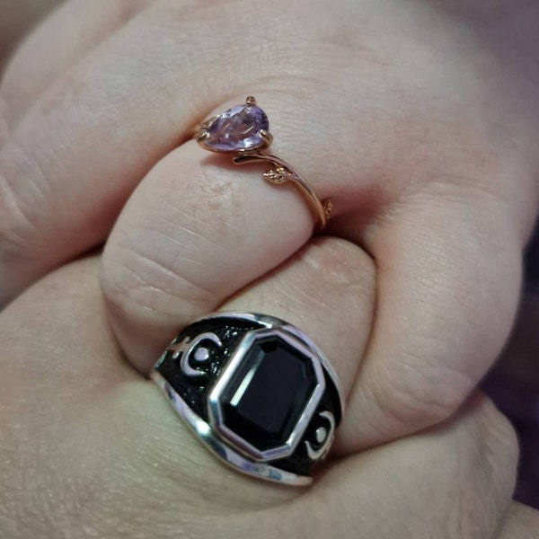 Hades Ring Hades Signet Ring Astrology Alphabet Hades (pluto) Ring 925 ...