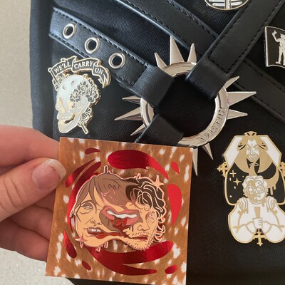 Hannibal 'blurring' Hard Enamel Pins - Etsy