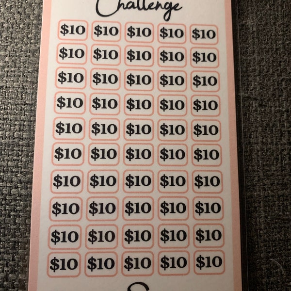 10 Dollar Saving Challenge, Savings Challenge, Savings Challenge ...