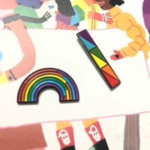 Aromantic Bar Pin Subtle Aro Pride Pin Flag Accessory | Etsy