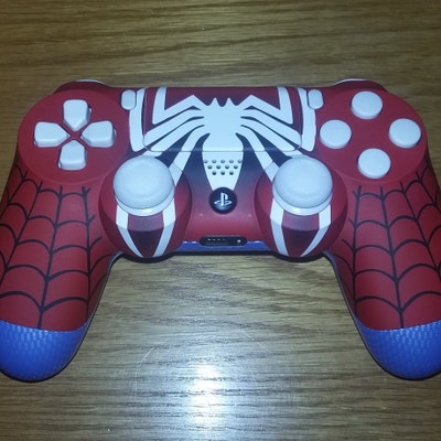 Custom Spiderman Themed Playstation 4 PS4 Dualshock 4 Controller - Etsy