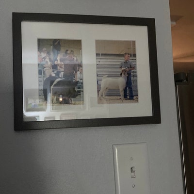 9x12 Picture Frame Mat Windows Fit 2 4x6 Photos in Peewee Style and ...