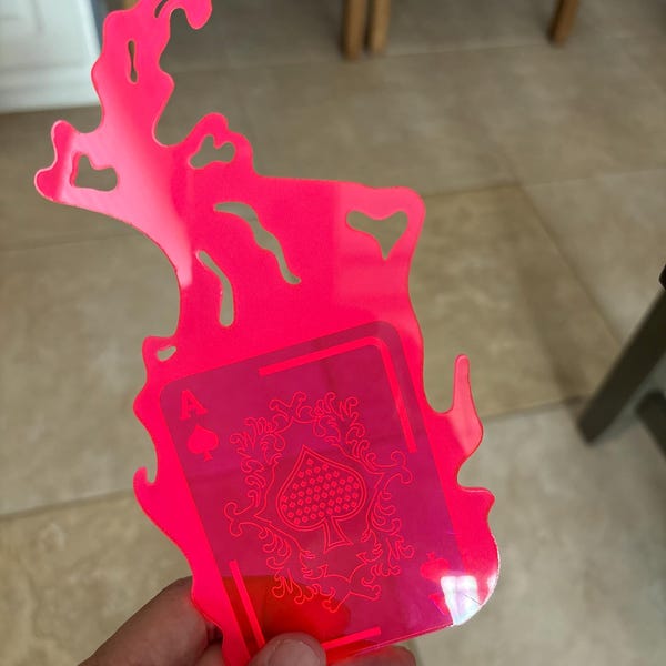 Gambit Flaming Ace of Spades Cosplay Card - Etsy