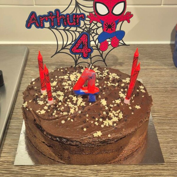 Spin Spidey Inspired Cake Topper, Print at Home, DIY, Last Minute ...
