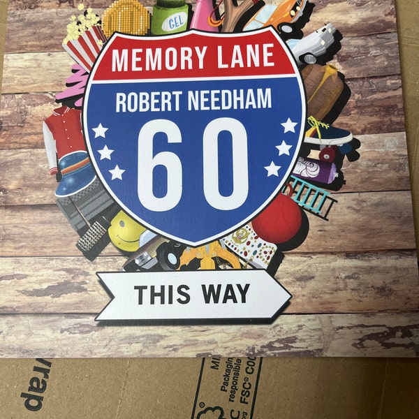 Personalized 60th Birthday Memory Lane Book USA Edition, Milestone ...