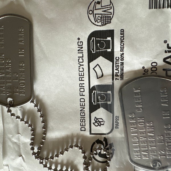 Stainless Steel US Army Dog Tag ID Set, Personalised & Embossed With ...
