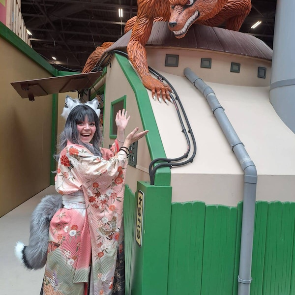 Handmade Comic-con Cute Cartoon Furry Beast Tail,curly Tail, Dog Tail ...