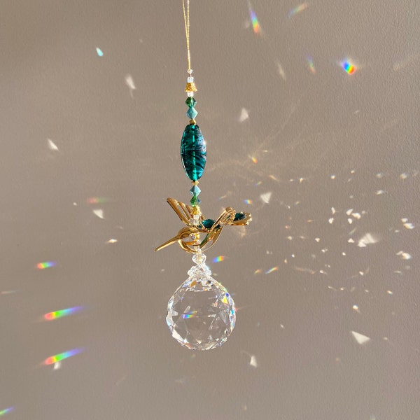 CELTIC DRAGON CRYSTAL Sun Catcher Window Prism Art Decor Ornament ...