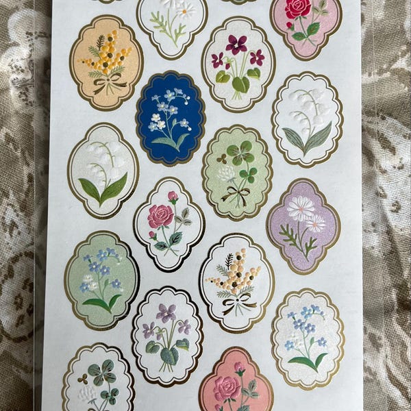 Watercolor Handmade Tickets Vol. 5 L Hand Stamped and Embellished L - Etsy