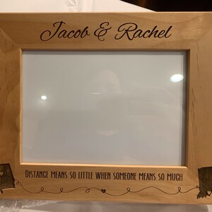 Personalized Long Distance Relationship Picture Frame, Long Distance ...