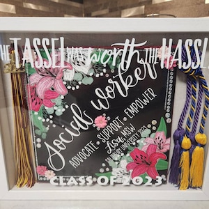 Graduation Cap Tassel Shadowbox, TASSEL Was WORTH the HASSLE, Milestone ...