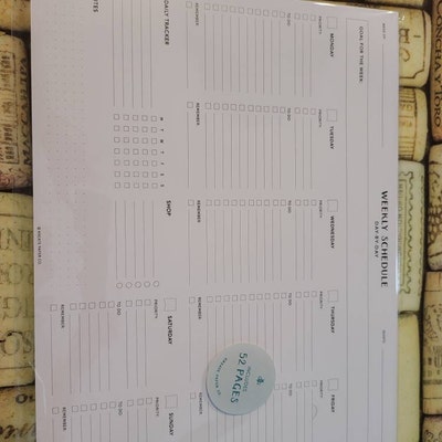 Weekly Planner Notepad Daily to Do List, Weekly Desk Pad, Undated Daily ...