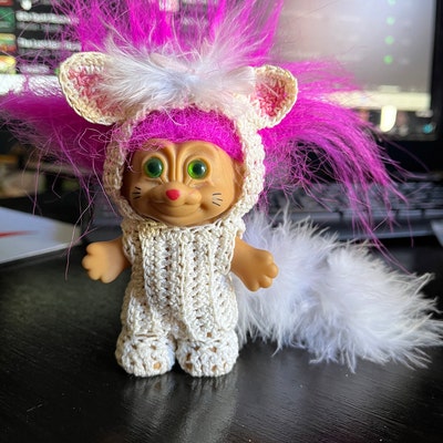 Vintage Ace Novelty Treasure Troll Doll Red Hair Red Heart - Etsy