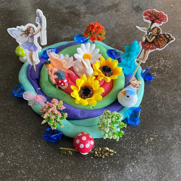 Fairy Garden Play Dough Kit,sensory Kit, Play Dough Kit, Playdoh ...