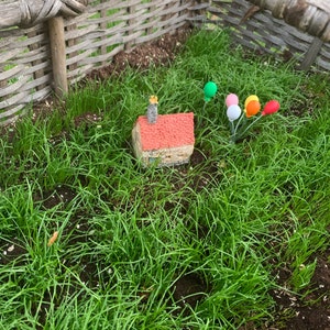 Fairy Garden Miniature Small Cute Rabbit Reading Book With | Etsy