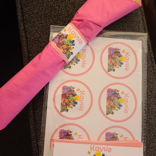 Napkin Wrapper Bands Custom or Personalized - Etsy