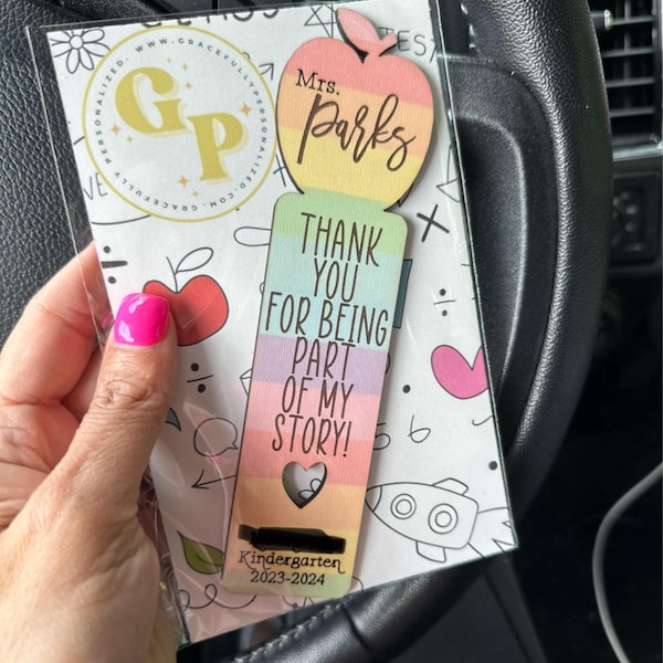 Teacher Bookmark, Teacher Appreciation Gift, Christmas Teacher Gift ...