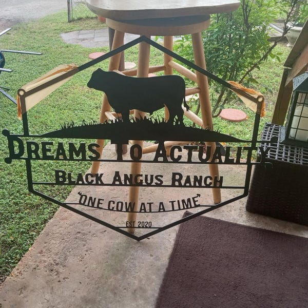 Custom Metal Farmhouse Sign, Custom Unique Family Gift, Personalized ...