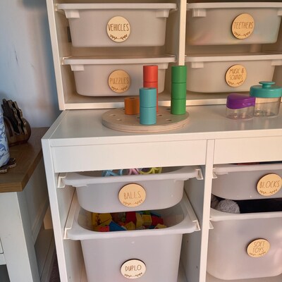 Illustrated Montessori Storage Labels With Pictures Early Learning ...