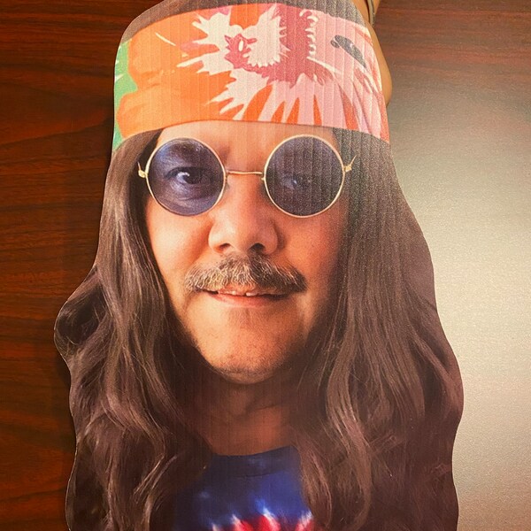 Custom Big Large Face Fans With Wooden Handle, Wedding Heads ...