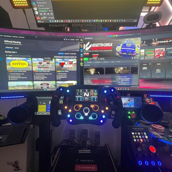 Sim Racing Dashboard for PC Steering Wheel Logitech Fanatec ...