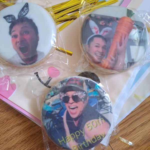 2 Dozen Mini Edible Photo Cookies Graduation - Etsy