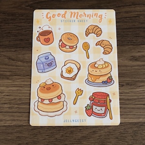 Good Morning Sticker Sheet Cute for Planners Bullet Journal Notebook or ...