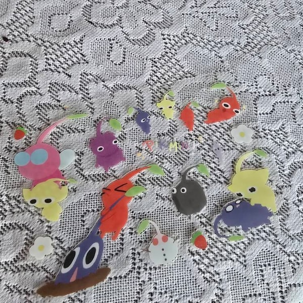 Pikmin Clear Sticker Sheet! - Etsy