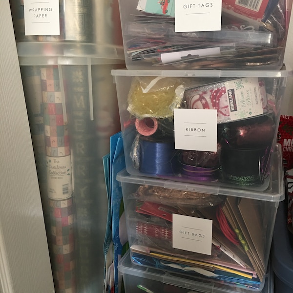 Custom Organization Labels for Storage Bins (minimalist) / Weatherproof ...