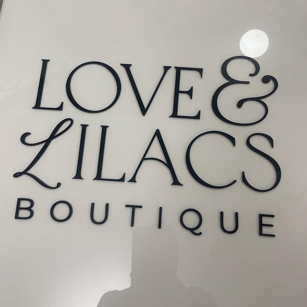 Personalized Acrylic Business Signs | Modern Commercial Designs - Etsy