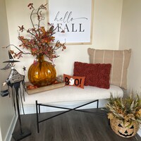 Hello Fall Sign, Fall Sign, Fall Home Decor, Living Room Sign, Fall ...