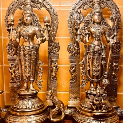 Bronze Tripura Sundari Kameshwari Empress of Desire goddess Lalita Devi ...