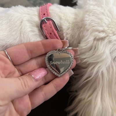 Custom Engraved Personalized Stainless Steel Heart Shape W/ - Etsy