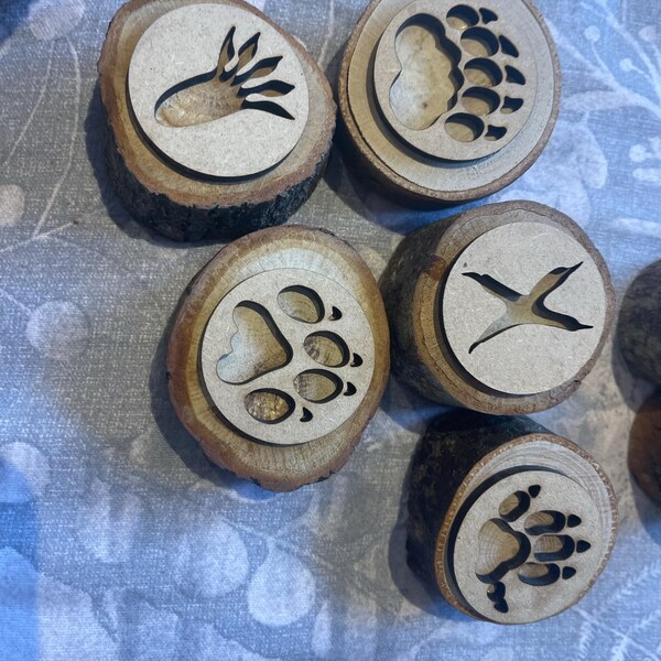 1-10 Subitising Log Slices Threading Set - Etsy UK