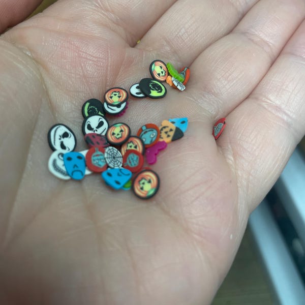 Middle Finger Silver Holographic Shape, Chunky, Confetti, Resin Fillers ...