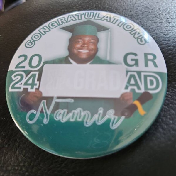 Custom Grad Buttons 2024 Graduation Class of 2024 Congratulation Family ...